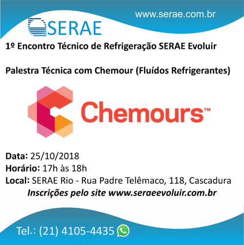 Palestra Técnica com a Chemours (Fluídos Refrigerantes) – Blog da ...